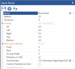 Installing rebated back panels. - SmartWOP - Support. Software for ...